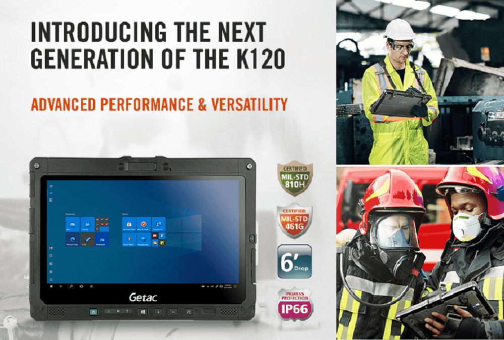 Il tablet Getac fully rugged K120 di nuova generazione combina versatilità e performance ...